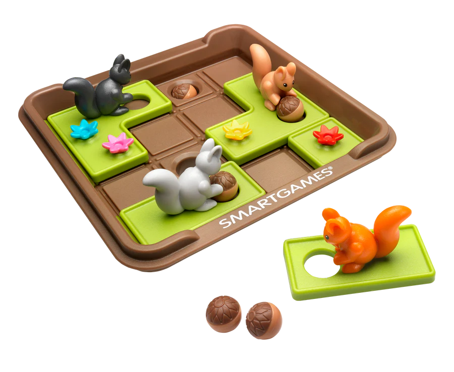 Smart Games: Squirrels Go Nuts! - Sliding Puzzle Game - 6yrs+ – Timeless Toys