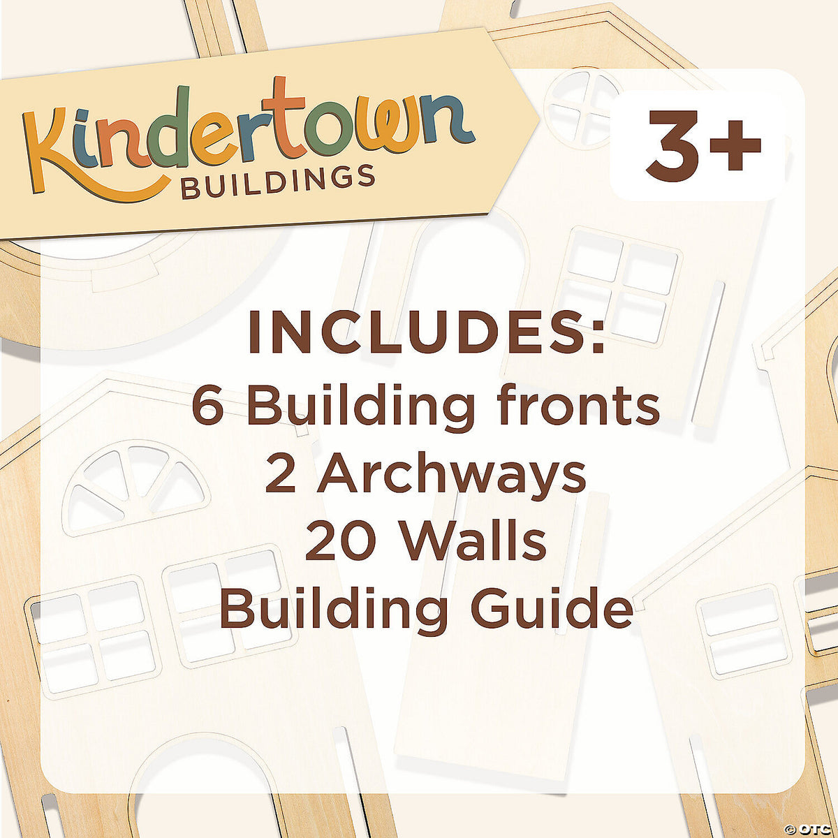 Kindertown Buildings - Wooden Montessori Building Set - 3yrs ...