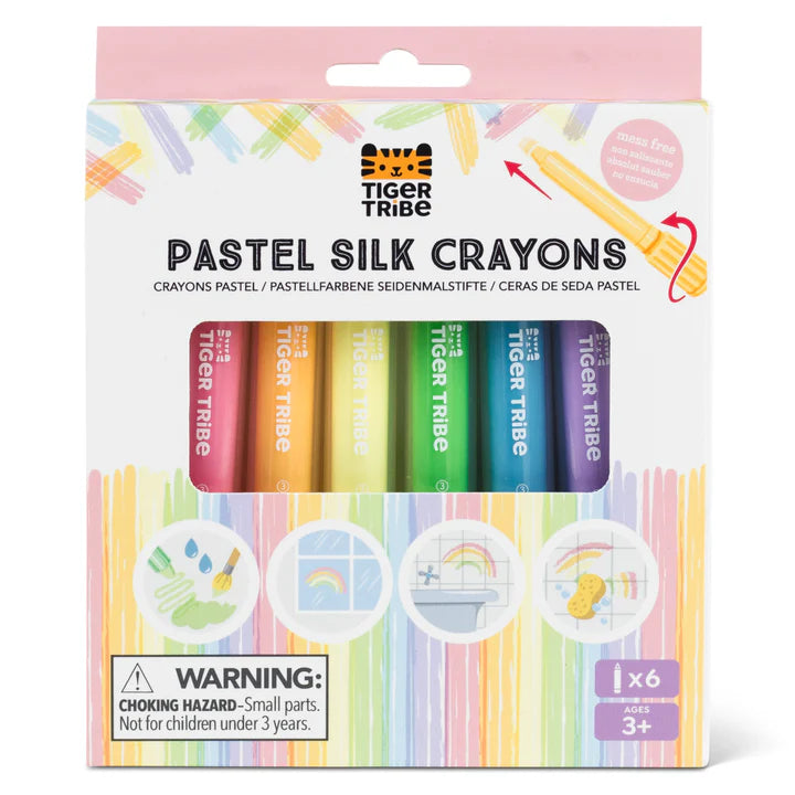 Pastel Silk Crayons by Tiger Tribe – Timeless Toys