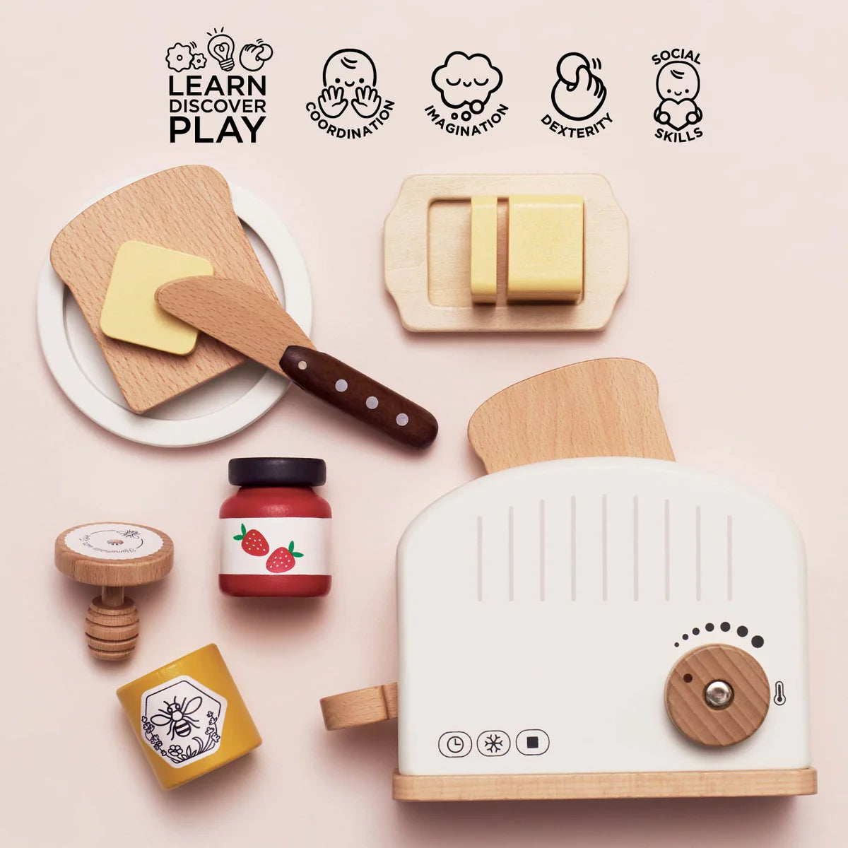 Le Toy Van - Wooden Toaster and Breakfast Set – Timeless Toys