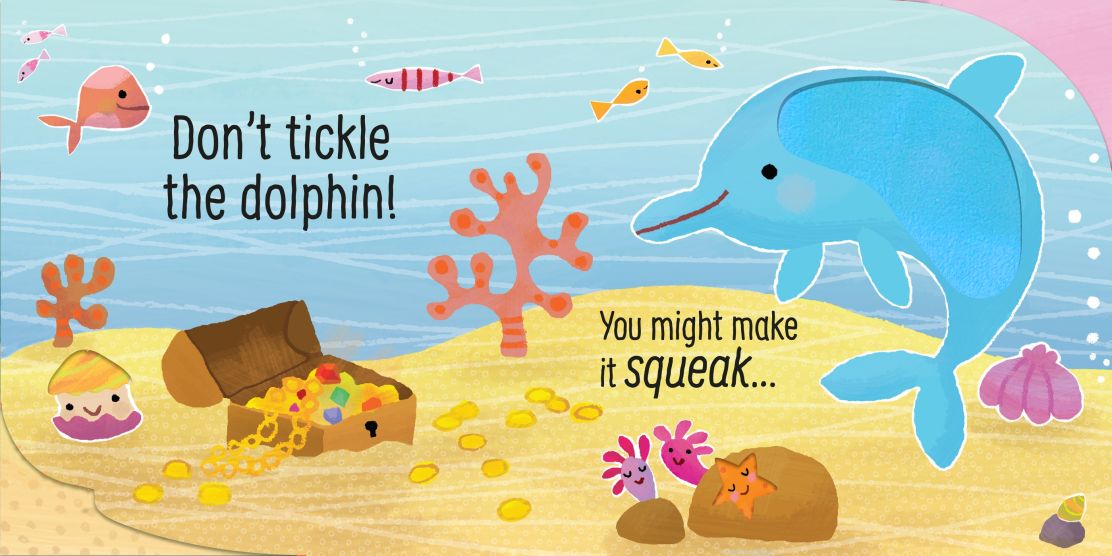 Usborne - Don't Tickle the Shark - Touchy Feely Sound Book - 12 months ...
