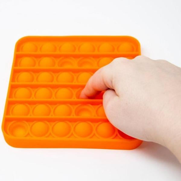 Pop It Fidget Toy - Square Orange – Timeless Toys